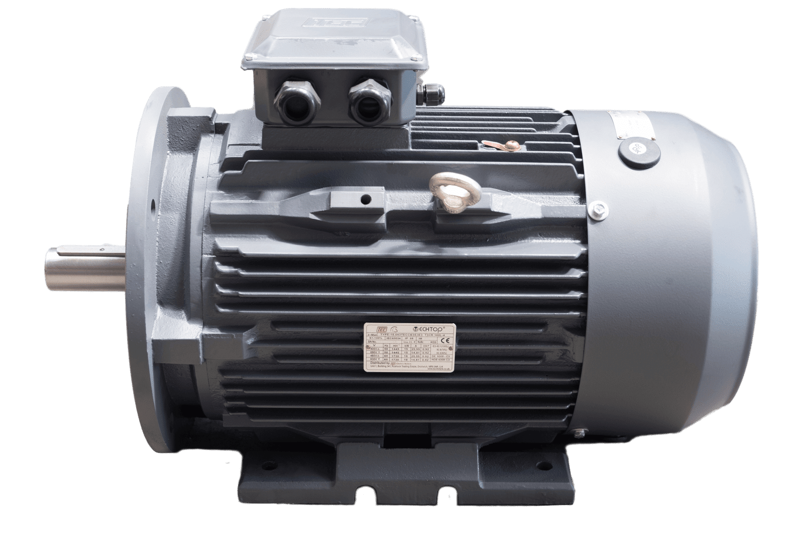 TEC Three Phase Electric Motor, 0.75KW, (1HP), Foot & Flange Mounted ... TEC Three Phase Electric Motor, 0.75KW, (1HP), Foot & Flange Mounted ...